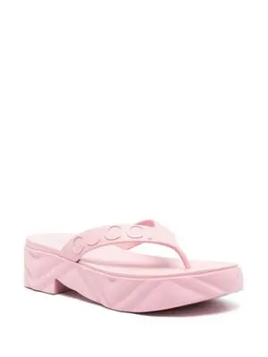 Gucci Logo-embossed Platform Flip-flops