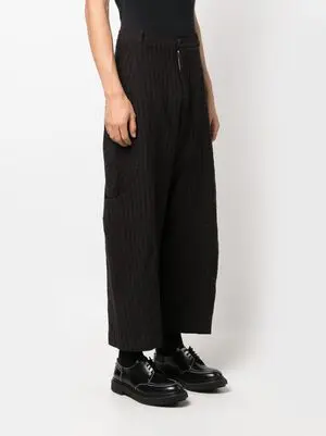 Sage Nation Malay Gingham Check-Print Trousers - Brown | Editorialist