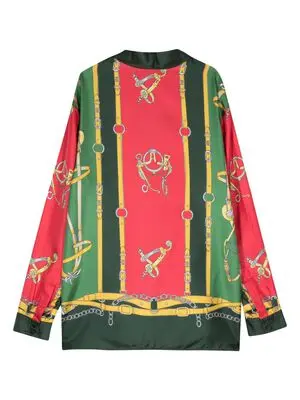 Gucci Harness Print Silk Shirt