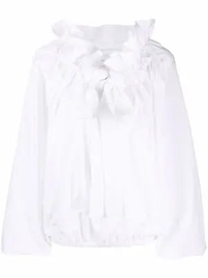 PATOU Ruffled Cotton Blouse