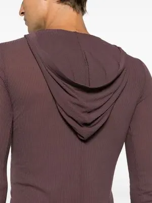 Rick Owens Luxor Hooded T-Shirt - Purple | Editorialist