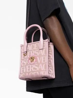 Versace Medusa Head Logo-jacquard Mini Tote Bag