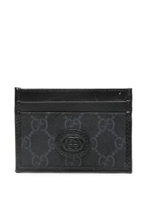 Gucci Interlocking G Canvas Card Holder