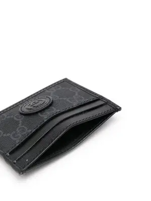 Gucci Interlocking G Canvas Card Holder