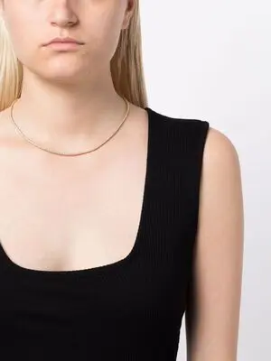 SYDNEY EVAN 14k Yellow Diamond Tennis Necklace