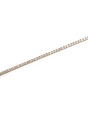 SYDNEY EVAN 14k Yellow Diamond Tennis Necklace