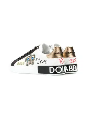 Dolce & Gabbana Portofino Leather Sneakers