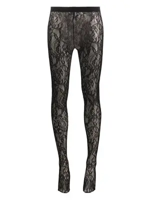 Wardrobe.NYC Floral Lace Tights