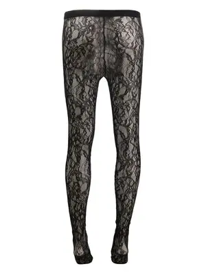 Wardrobe.NYC Floral Lace Tights