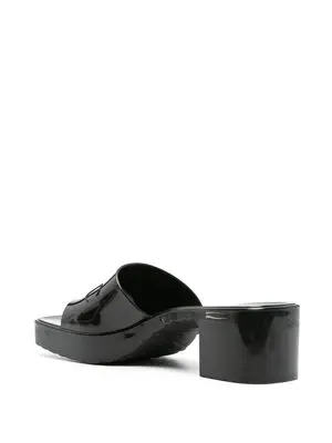 Gucci 60 Logo-embossed Rubber Mules