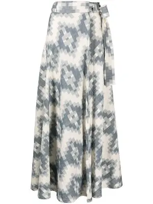 BOTEH Tie Maxi Skirt