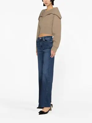 FRAME Le Slim Palazzo Jeans - Blue