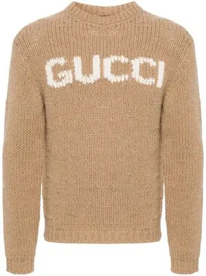 Gucci Logo-intarsia Wool Sweater