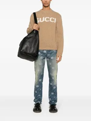 Gucci Logo-intarsia Wool Sweater