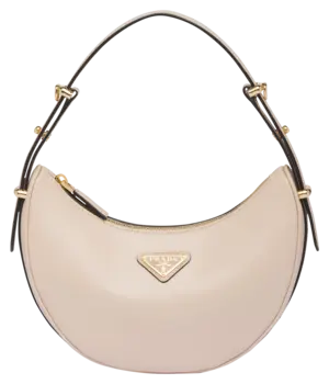 PRADA Prada Arqué Small Leather Shoulder Bag