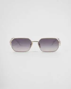 Prada Octagon Sunglasses With Logo - Gradient Iris Lenses