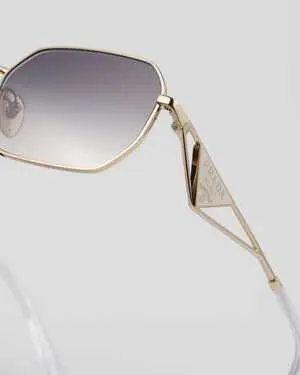 Prada Octagon Sunglasses With Logo - Gradient Iris Lenses