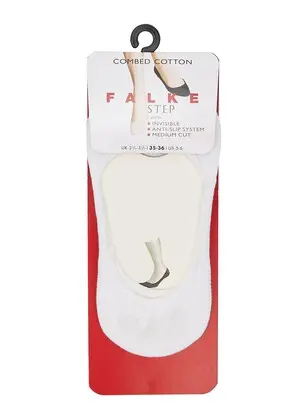 Falke Cotton-Blend Trainer Invisible Socks White