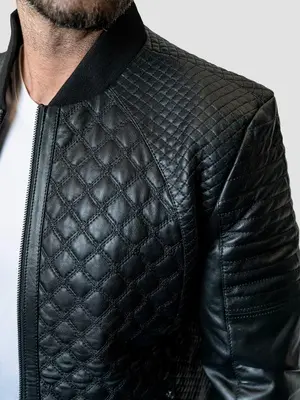 MACEOO Leather Croco Jacket