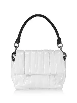 THINK ROYLN Think Royln Bar Quilted Shoulder Bag - White Pearl