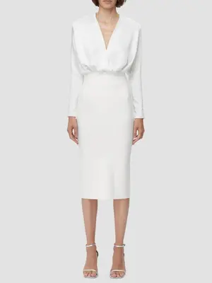 Herve Leger Icon Bandage Pencil Midi-skirt
