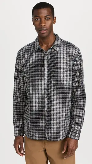 CORRIDOR Reverse Tweed Check Button Down