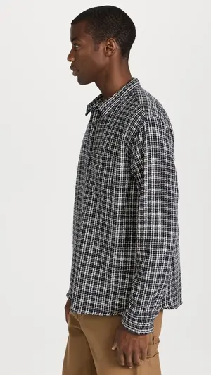 CORRIDOR Reverse Tweed Check Button Down