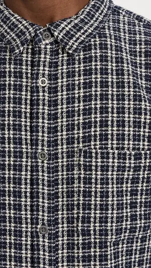 CORRIDOR Reverse Tweed Check Button Down