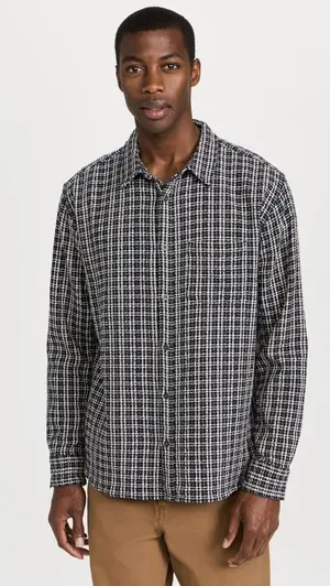 CORRIDOR Reverse Tweed Check Button Down