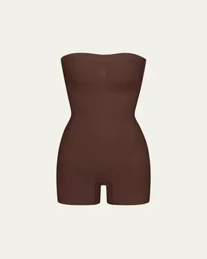 SKIMS Seamless Sculpt Strapless Shortie Bodysuit Cocoa