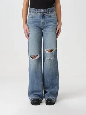 Amiri Distressed Wide Leg Jeans