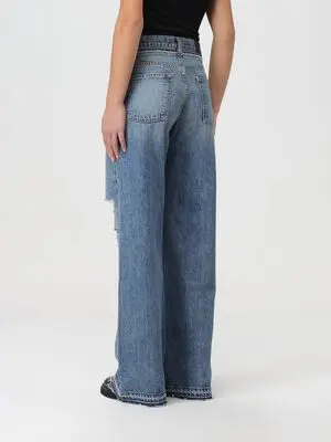 Amiri Distressed Wide Leg Jeans