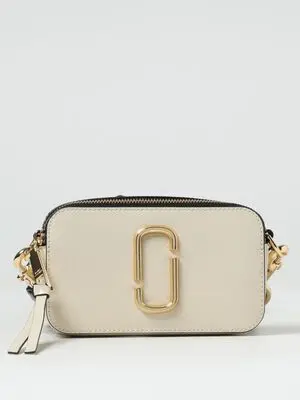 Marc Jacobs The Snapshot Bag In Saffiano Leather - Beige