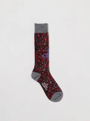 VIVIENNE WESTWOOD Vivienne Westwood Patterned Knee High Socks Silver
