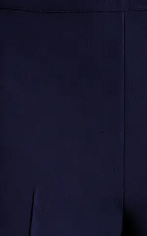 HIGH SPORT Long Kick Flared Stretch-cotton Knit Pants - Navy