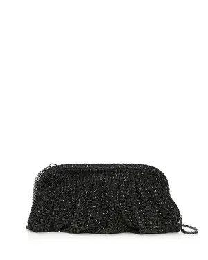 Aqua Irina Evening Clutch - Black