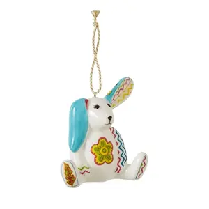 SPODE Kit Kemp For Minnie Rabbit Patchwork Ornament