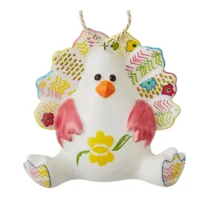 SPODE Kit Kemp For Timothy Turkey Patchwork Ornament