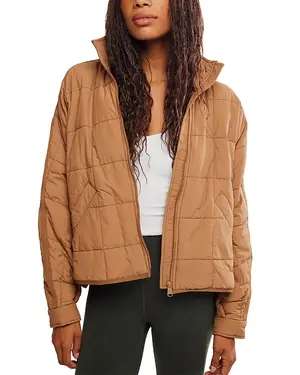 Free People Pippa Packable Puffer Jacket - Twig