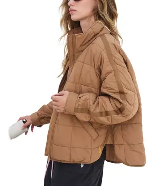 Free People Pippa Packable Puffer Jacket - Twig
