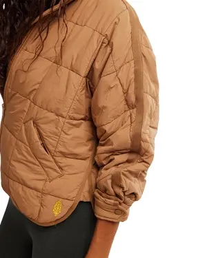 Free People Pippa Packable Puffer Jacket - Twig