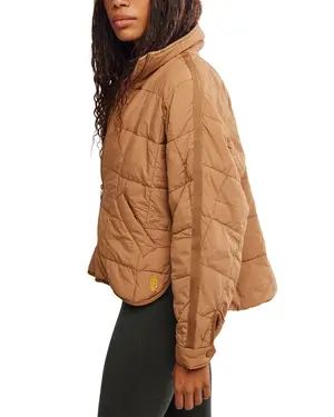 Free People Pippa Packable Puffer Jacket - Twig