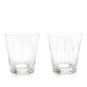 Lalique Lotus Blossoms And Buds Tumblers, Set Of 2 - Clear