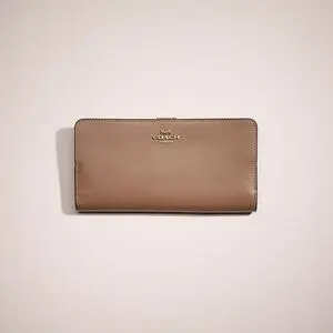 COACH Restored Skinny Wallet Brass/dark Stone