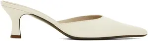 THE ROW Cybil Leather Heels - Off White
