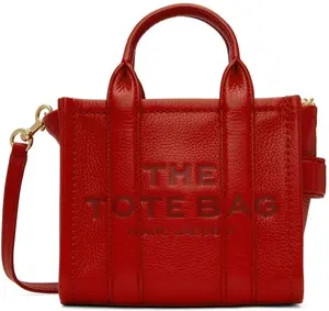 Marc Jacobs The Leather Mini Tote Bag - 617 True Red