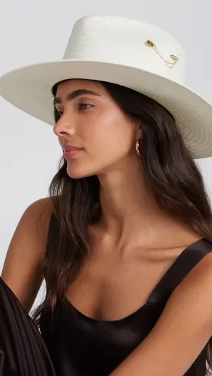 Freya Wanderer Packable Straw Hat - White