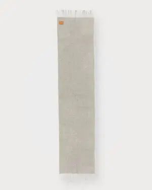 Vince Two-tone Double Faced Cashmere Scarf Gray