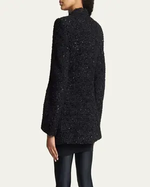 Balenciaga Boucle Hourglass Coat