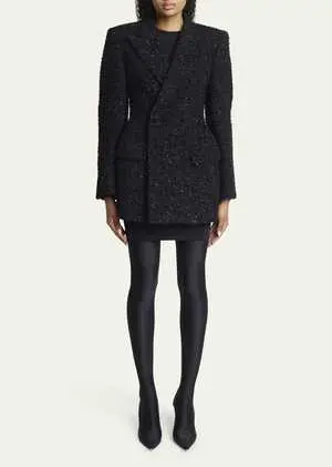 Balenciaga Boucle Hourglass Coat